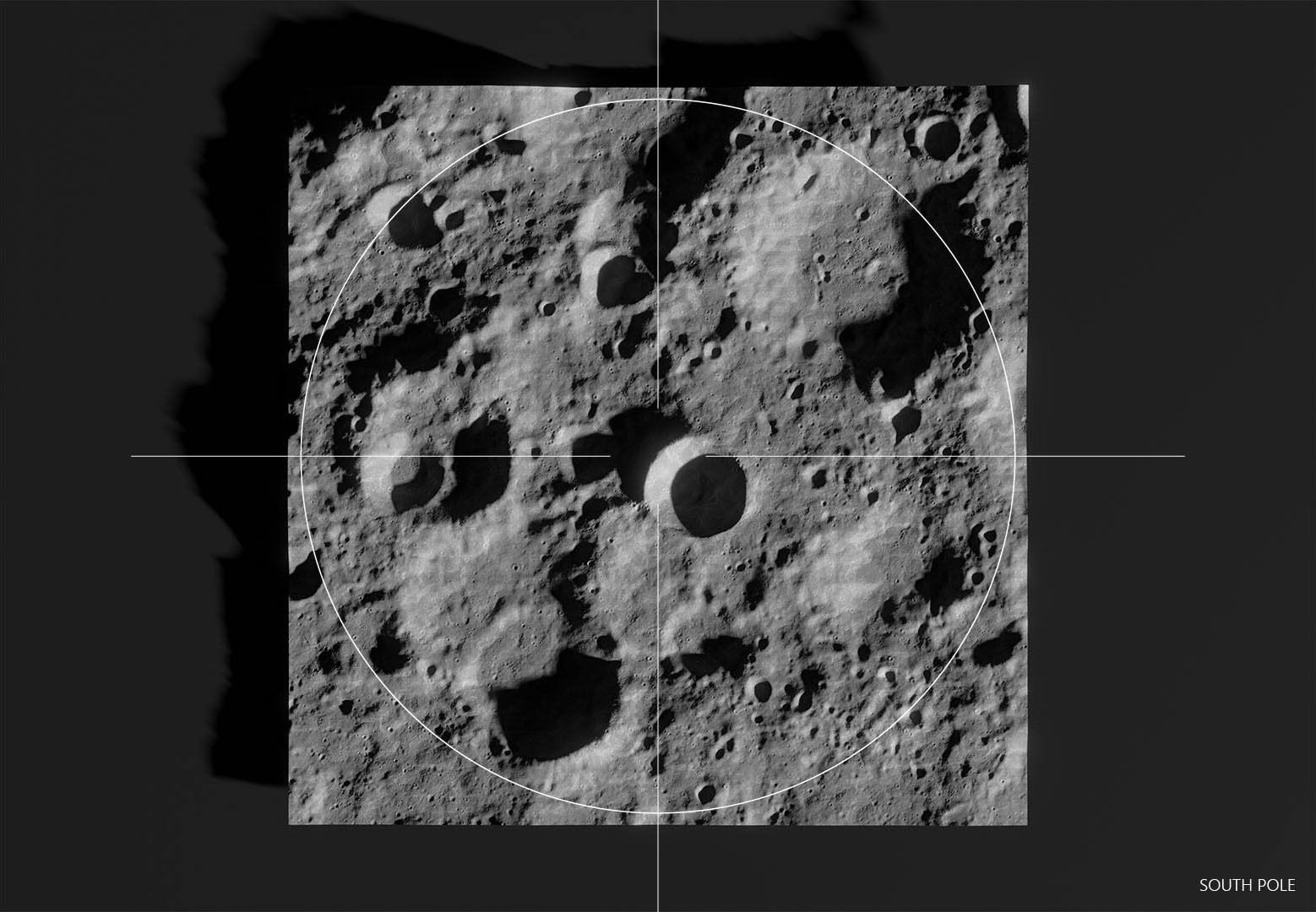 Lunar North Pole And South Pole Terrain - Moon- craters- 3D model ...