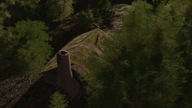 3D model Forest House VR / AR / low-poly | CGTrader