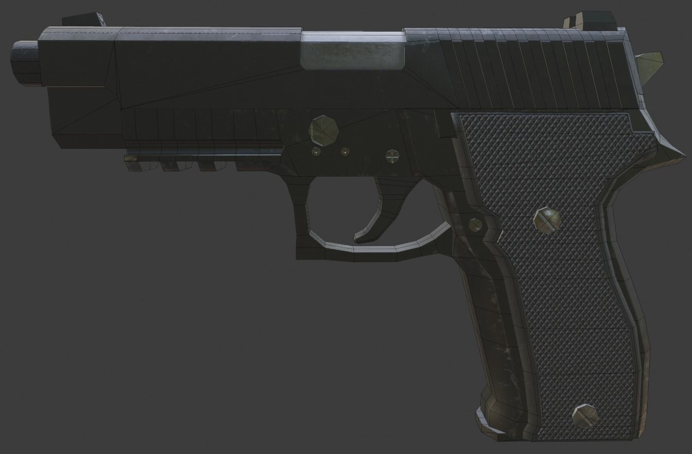 3D model Sig Sauer P226 VR / AR / low-poly | CGTrader