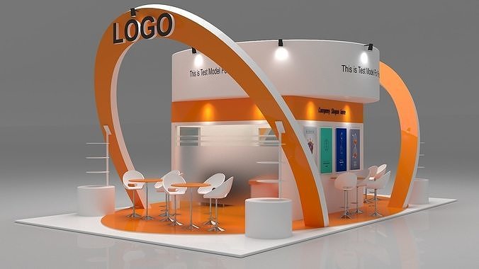 Exhibition Booth Design 3D model | CGTrader
