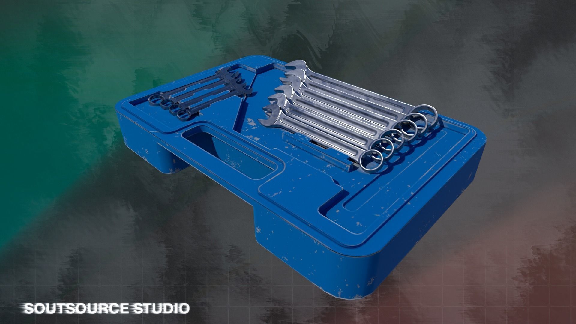 3D model Tool-Instrumental Box LowPoly GameReady by Soutsource Studio ...