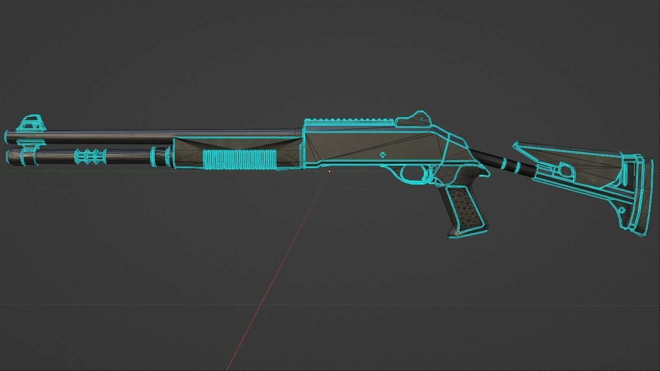 3D model Benelli M4 Shotgun VR / AR / low-poly rigged | CGTrader