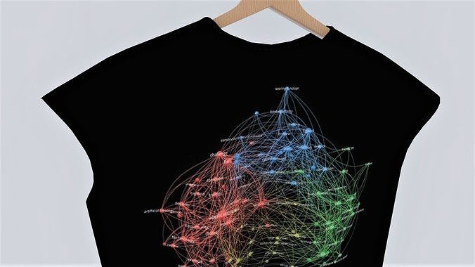T Shirt constellation sleeveless t-shirt 3D model | CGTrader