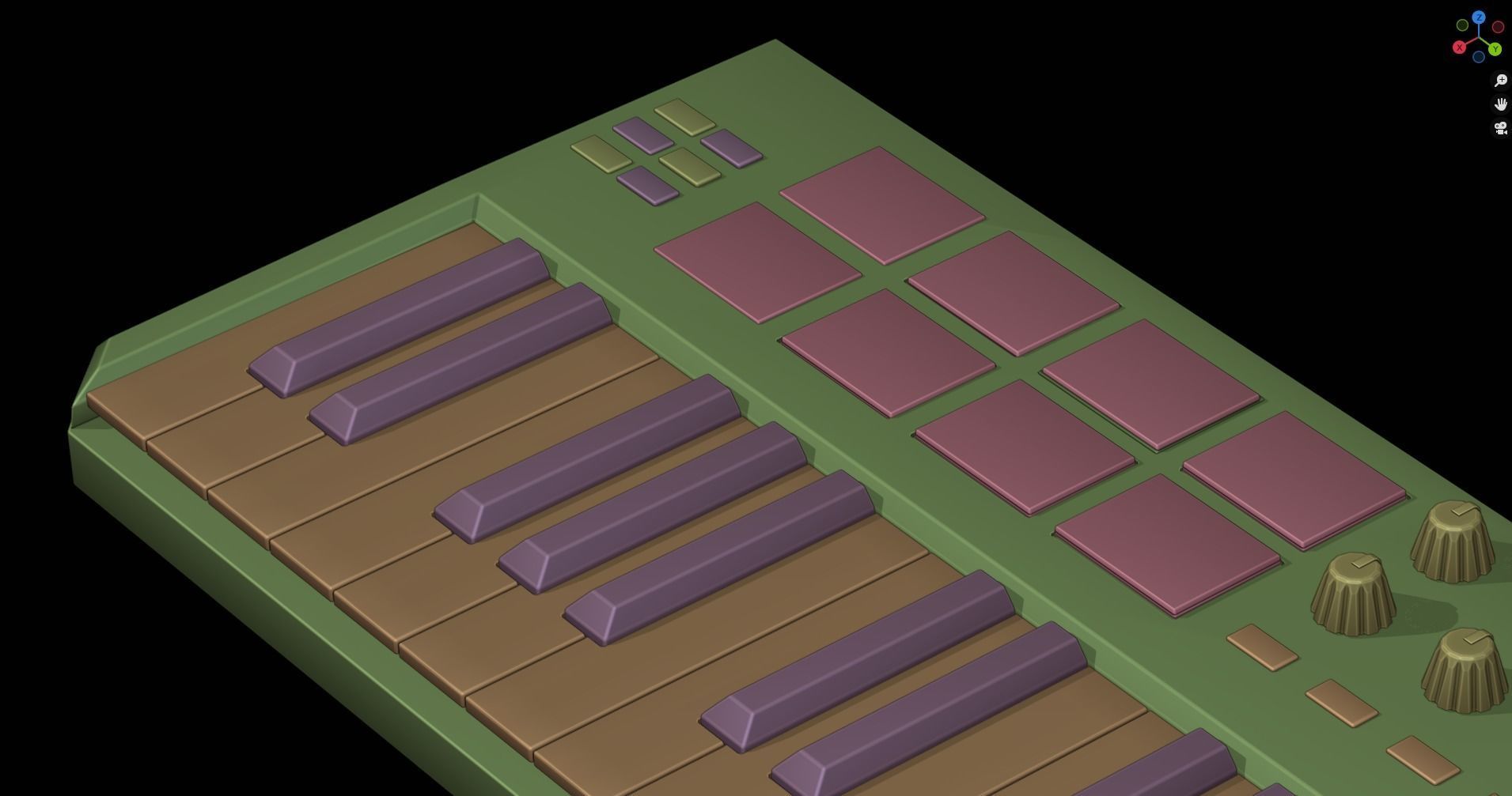 3D model Mini Piano DJ VR / AR / low-poly | CGTrader