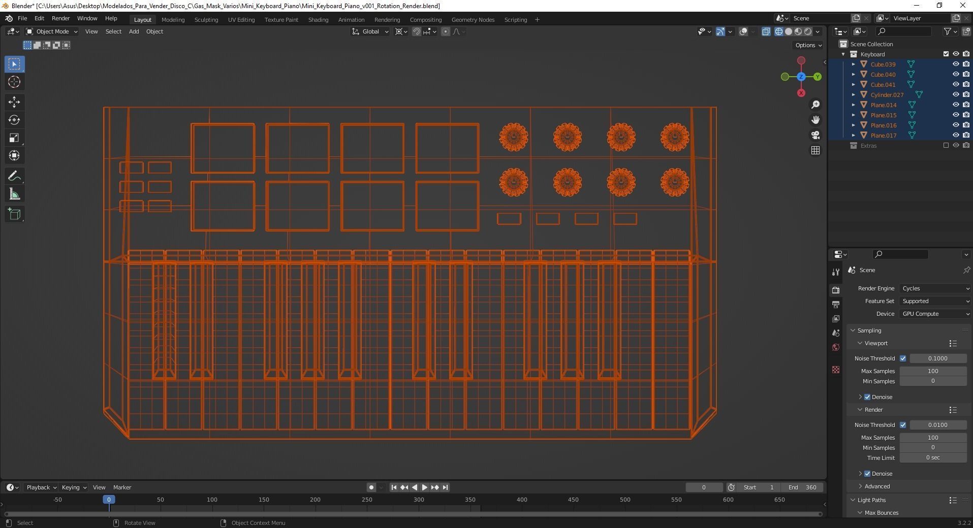 3D model Mini Piano DJ VR / AR / low-poly | CGTrader