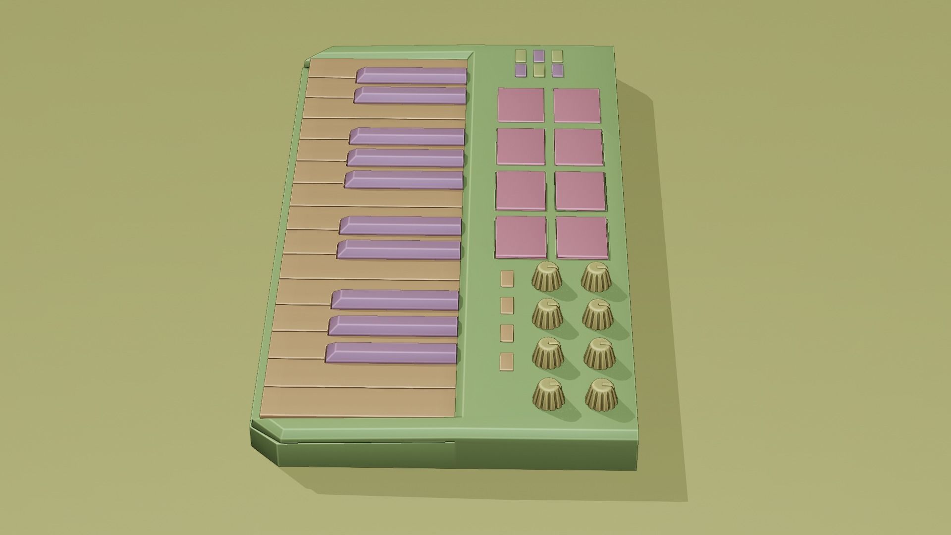 3D model Mini Piano DJ VR / AR / low-poly | CGTrader