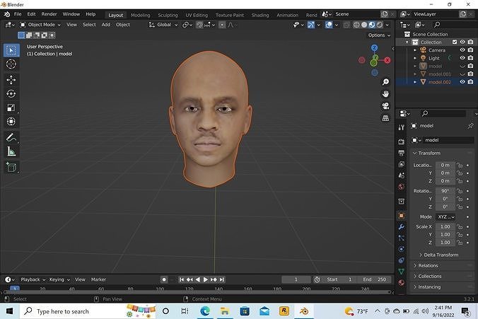 chief keef head obj 3D model | CGTrader