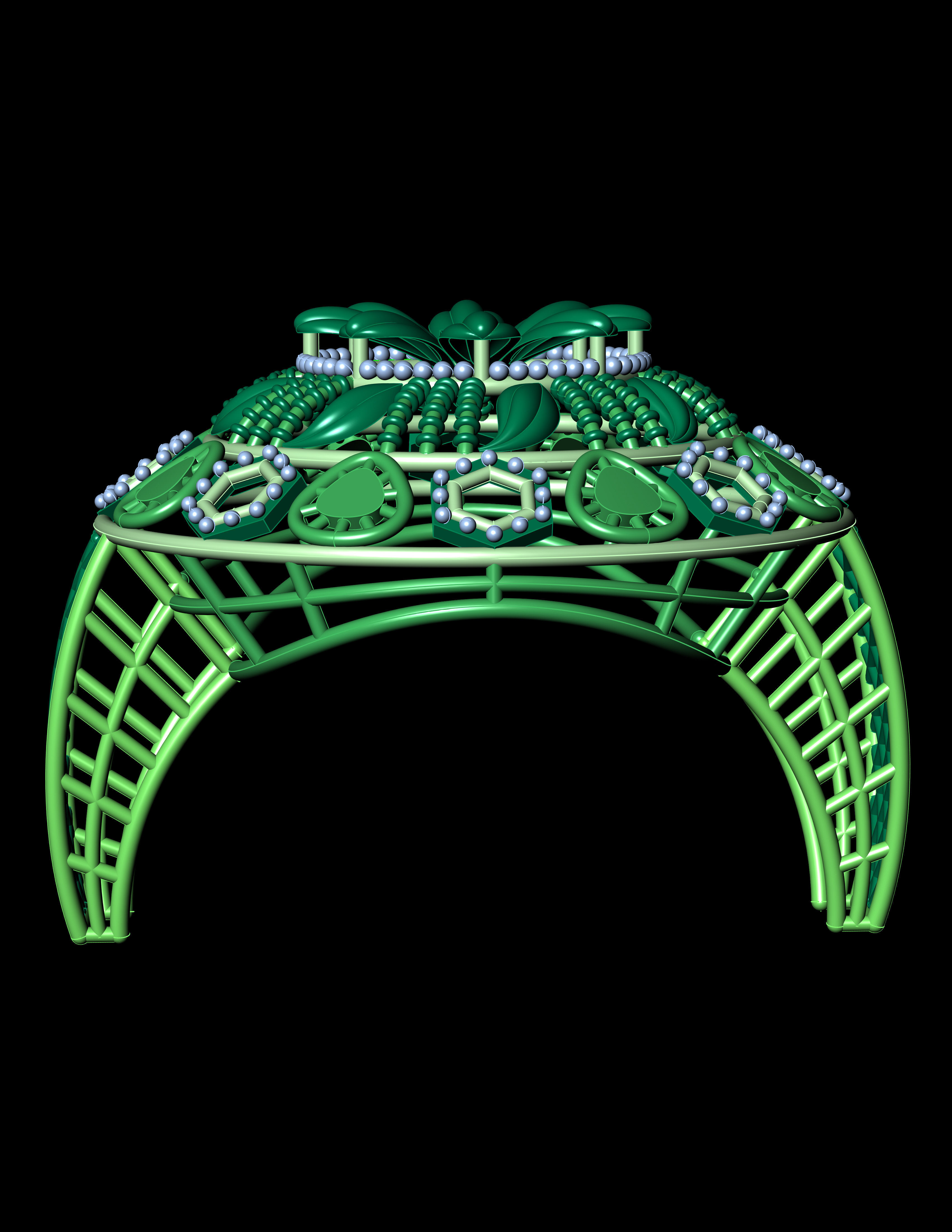 Ring - Katak - Traditional Indian - Katak - 3D Print File 3D model 3D ...