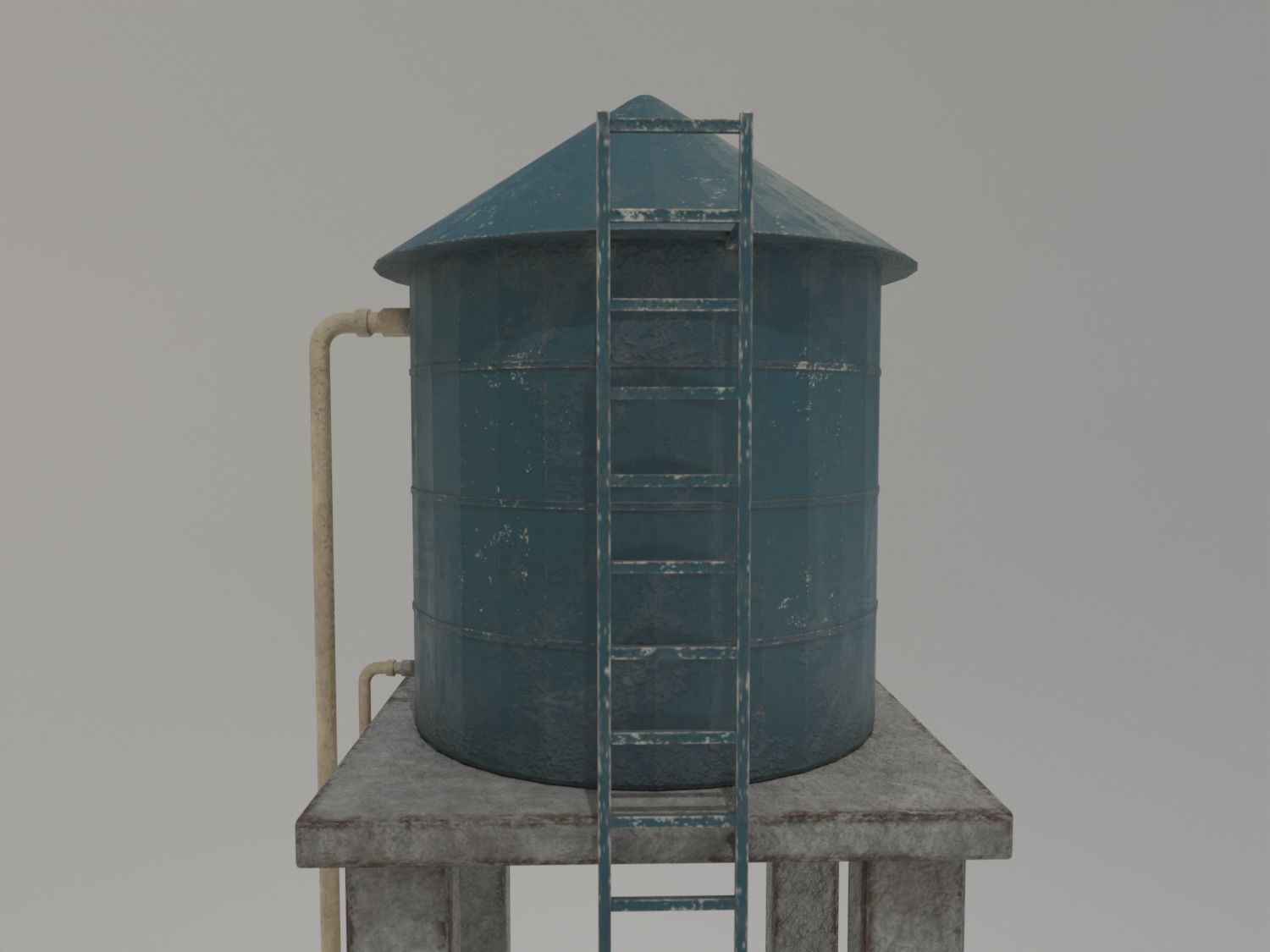 3D model Water Tank - Low Poly VR / AR / low-poly | CGTrader