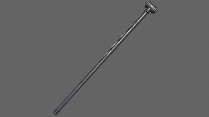 3D model PBR Pipe Weapon V2b VR / AR / low-poly | CGTrader