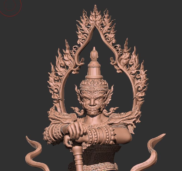 Tao Wessuwan 01 Thai Art for 3D print model 3D print model 3D model 3D ...