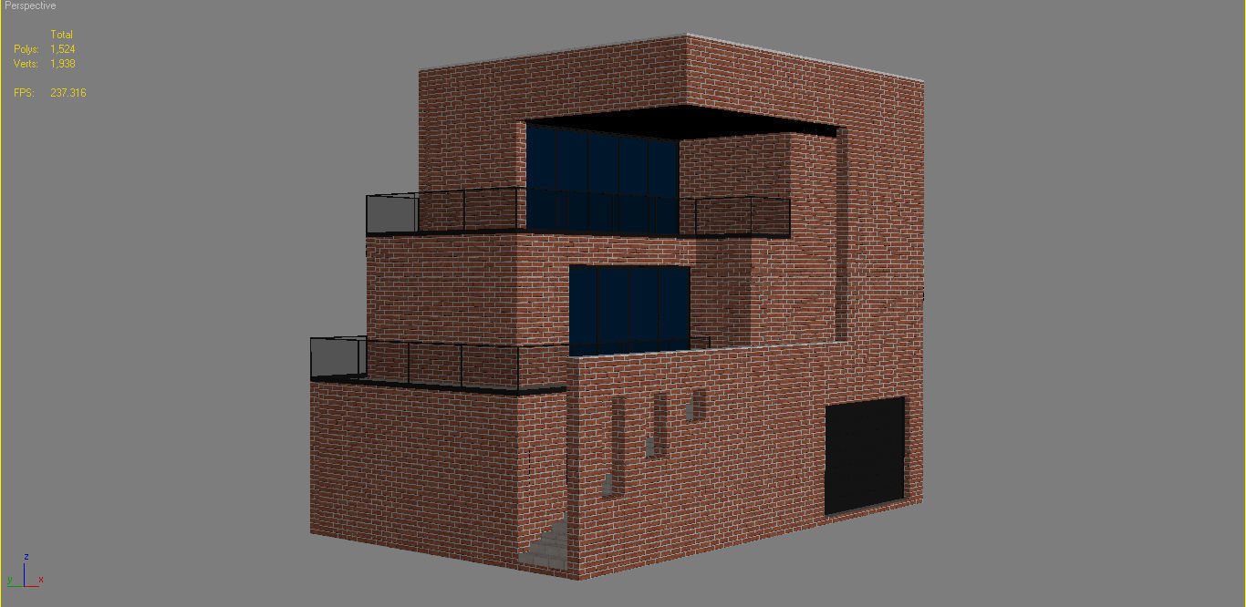 Brick House 5 3D model | CGTrader
