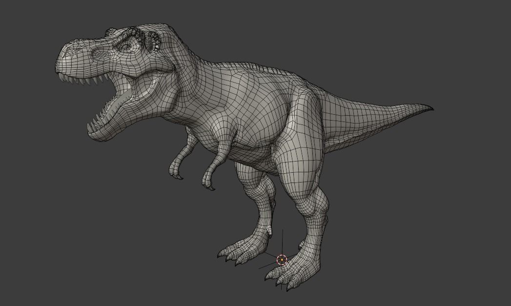 3D model Tyrannosaurus Rex Animated and Rigged VR / AR / low-poly ...
