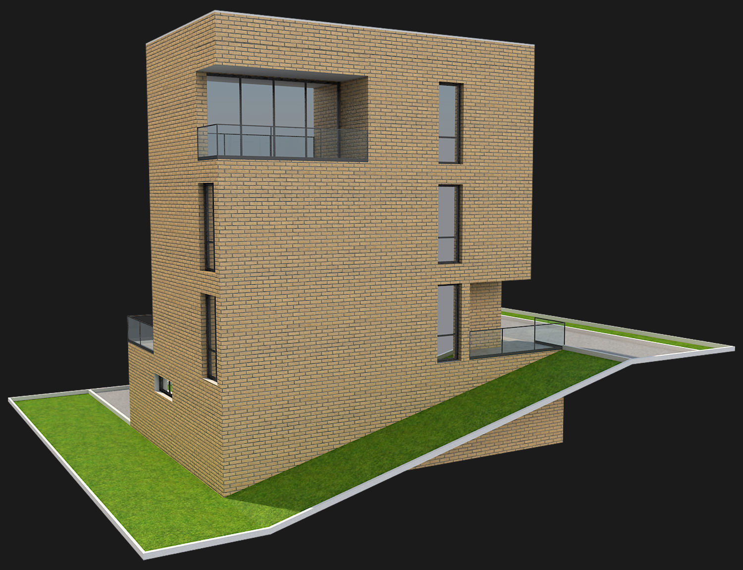 Brick House 8 3D model | CGTrader