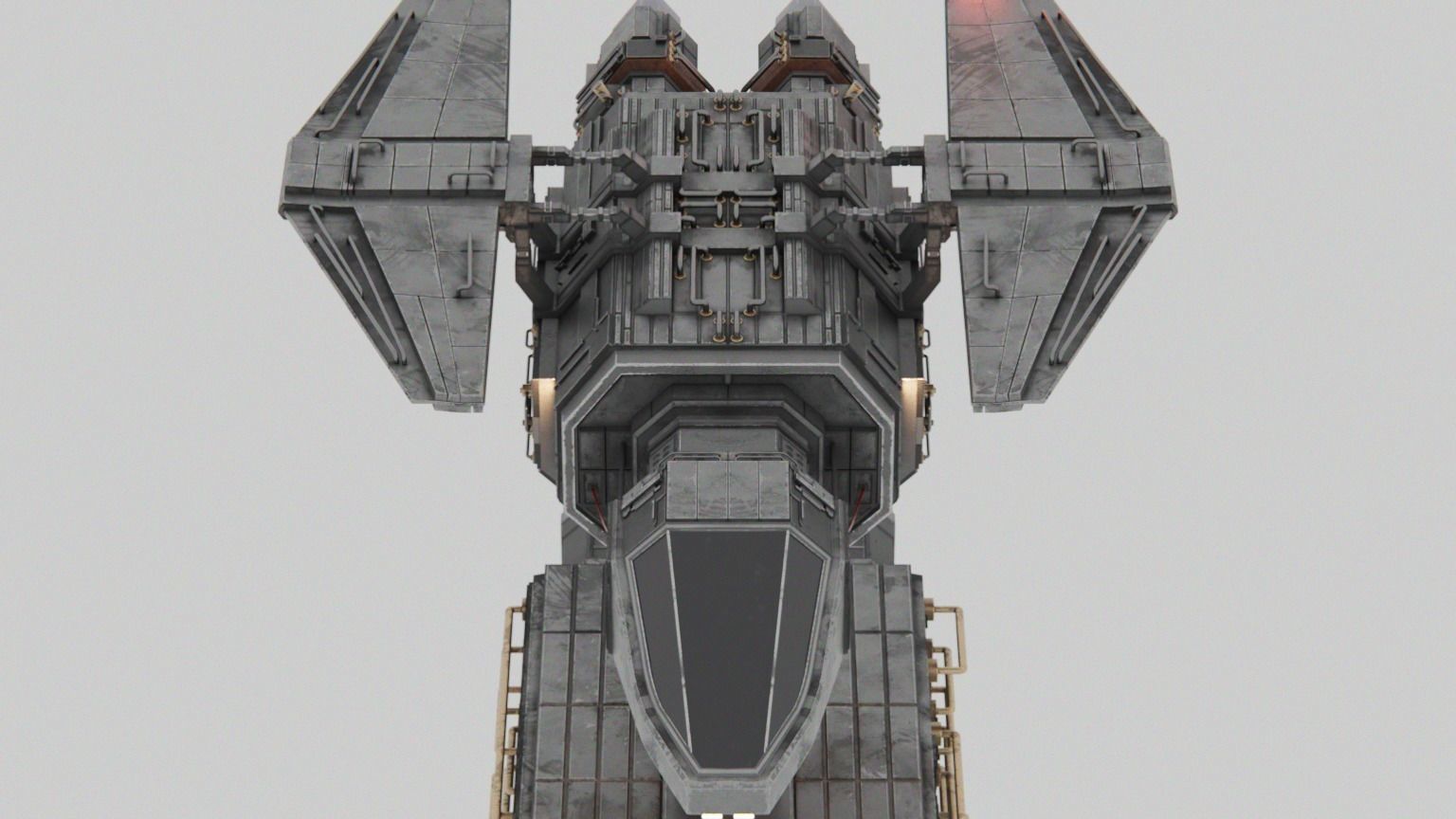 CARSON - Light Freight Space Ship 3D model | CGTrader