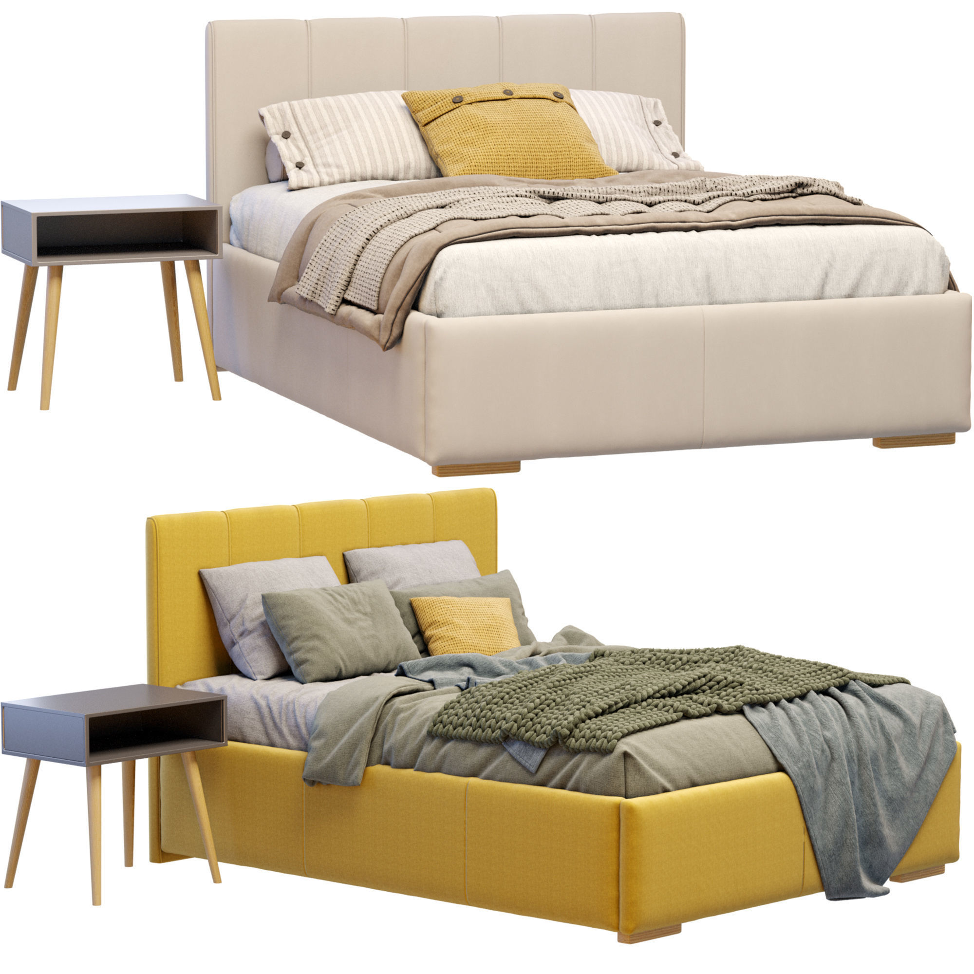 Bed Sherona 3D model | CGTrader