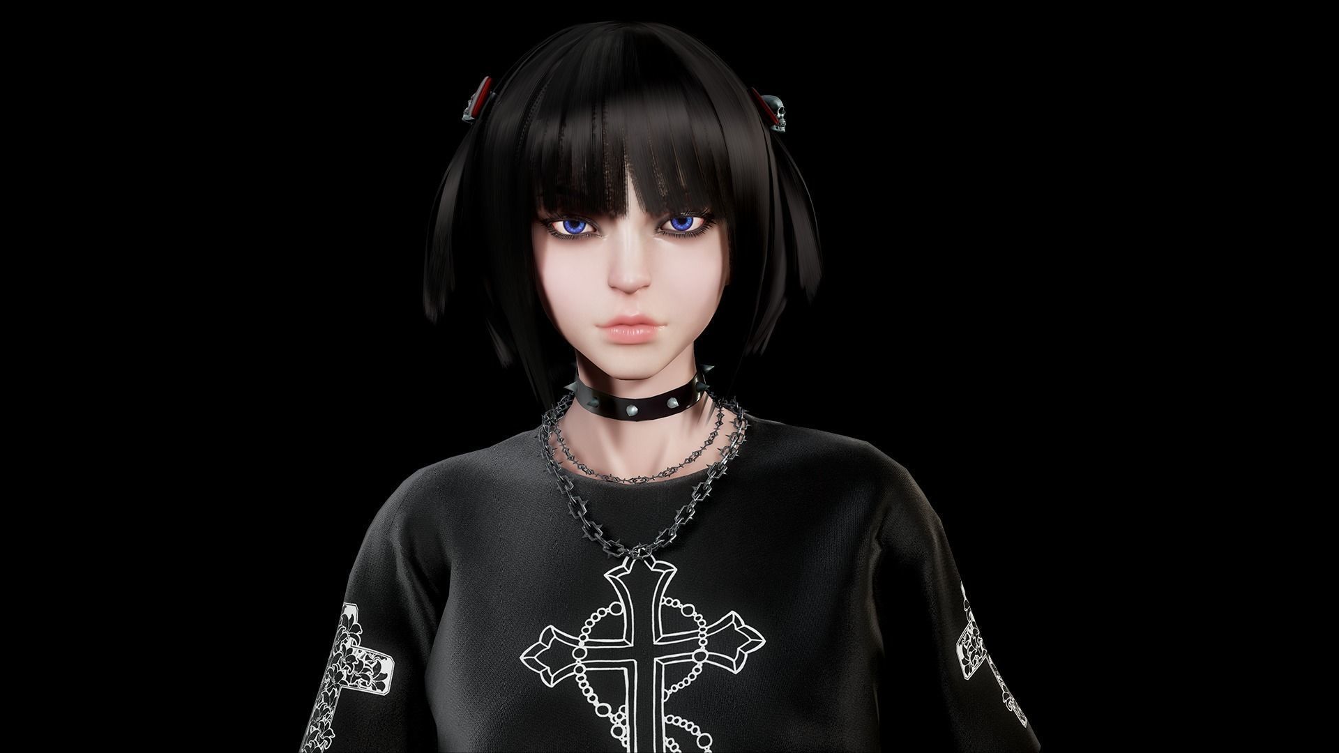 3D model Rocker Girl Hanna VR / AR / low-poly | CGTrader