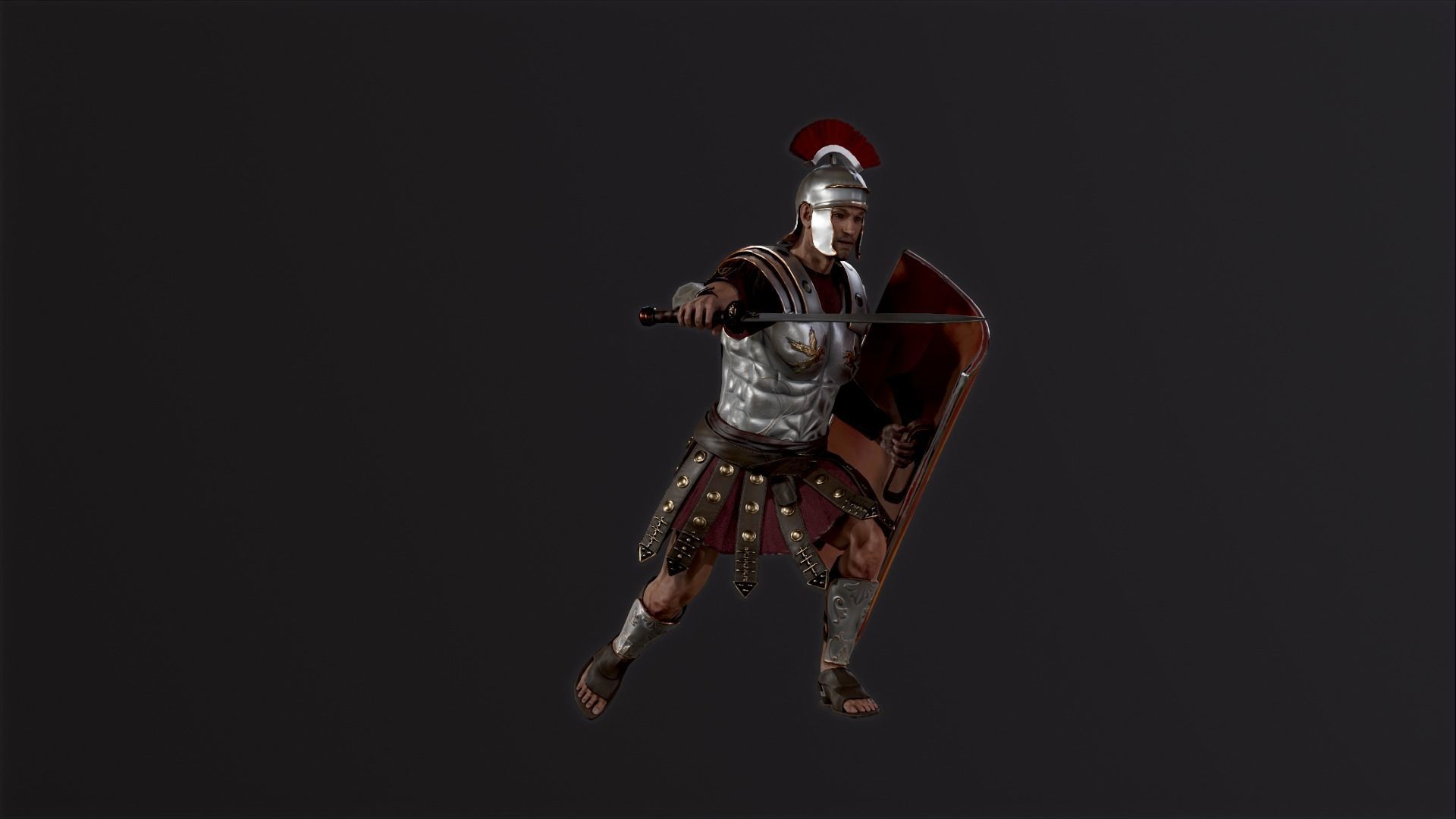 3D model Roman Centurion VR / AR / low-poly | CGTrader
