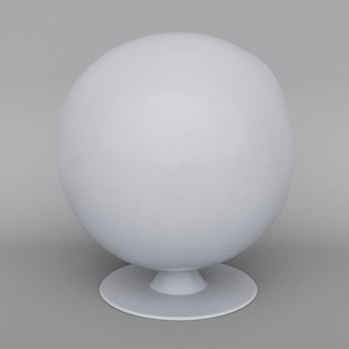 Spherical plastic chair 3D model | CGTrader