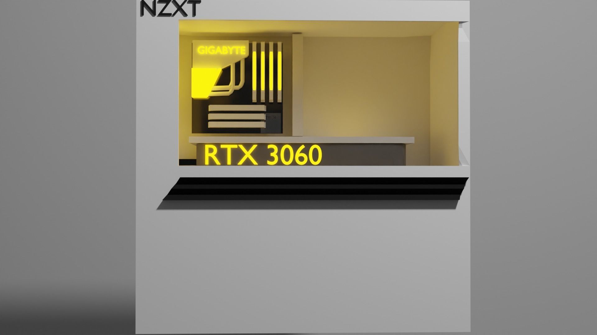 Animated Custom Gaming pc free 3D model animated | CGTrader