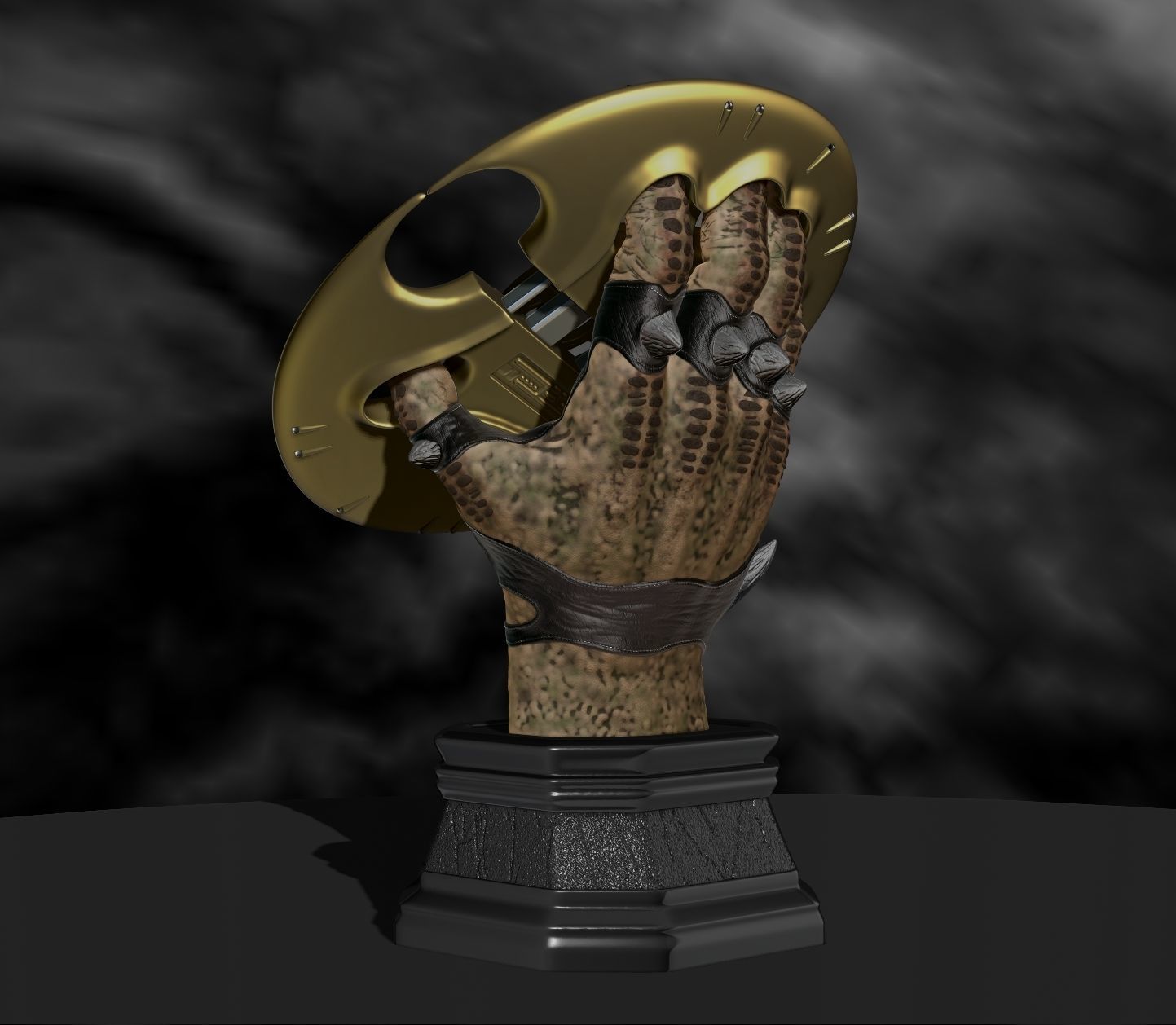 Predator 2 Smart Disc with Hand File STL OBJ for 3D Printing 3D model ...