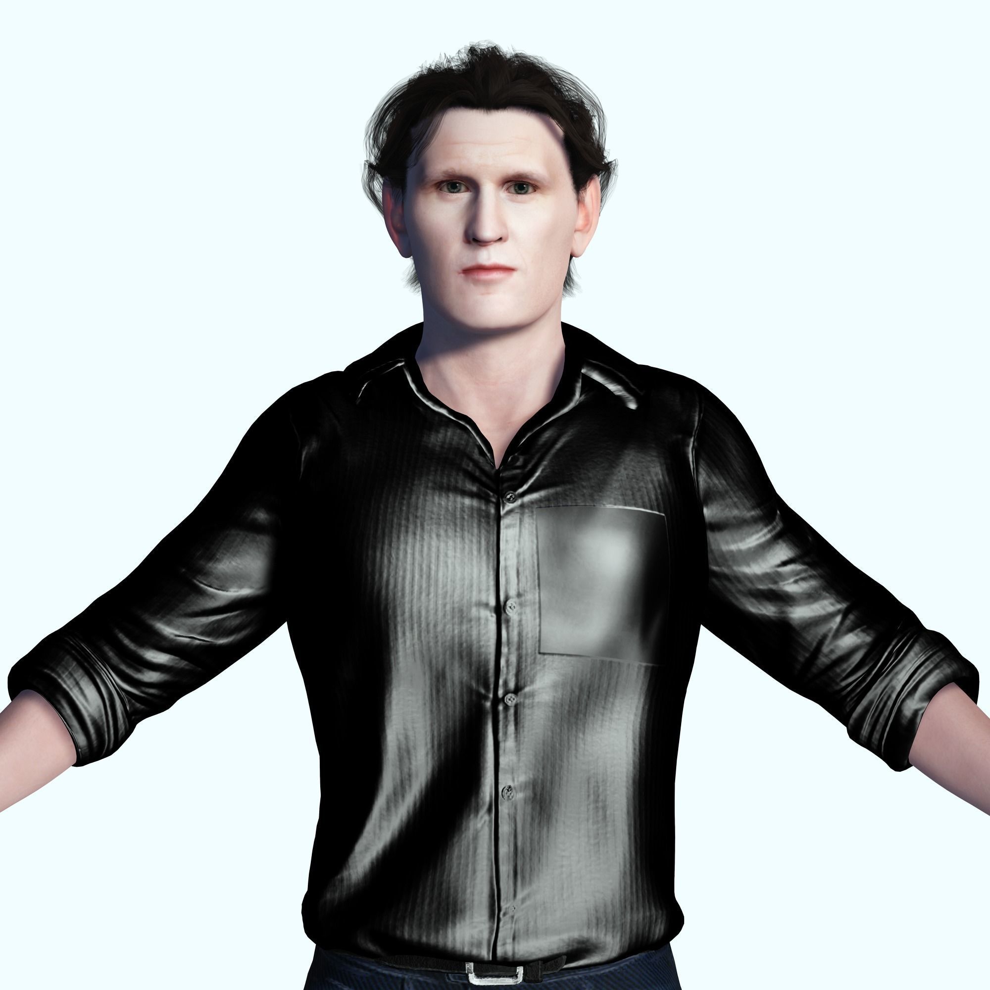 3D model Matt Smith 3D Rigged model ready for animation VR / AR / low ...