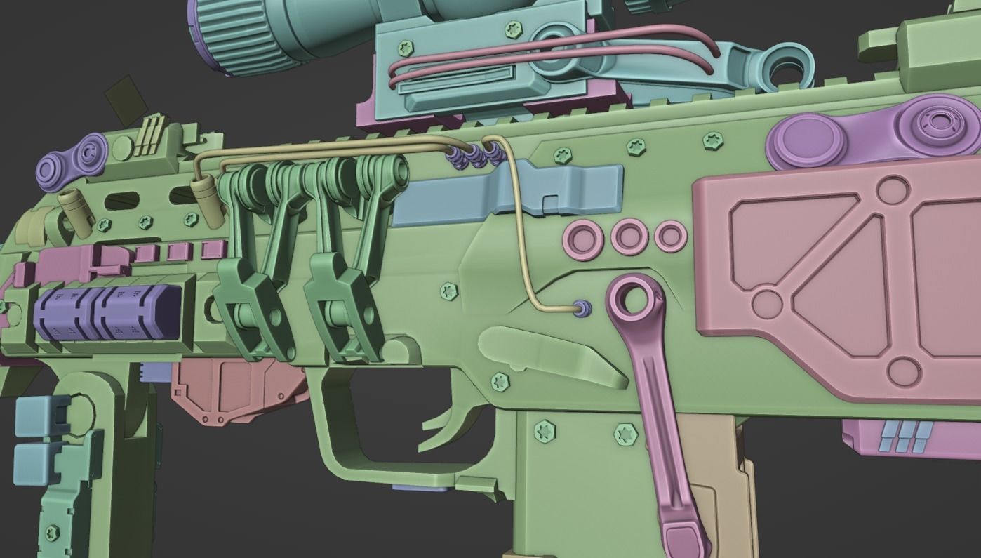 Glass Gun - 31MAR21 by DSZarts 3D model | CGTrader