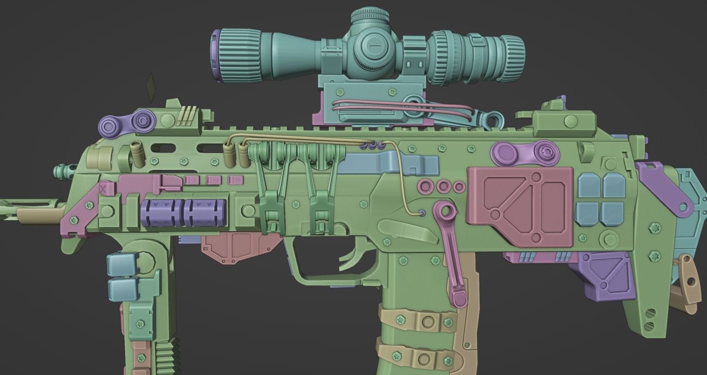 Glass Gun - 31MAR21 by DSZarts 3D model | CGTrader