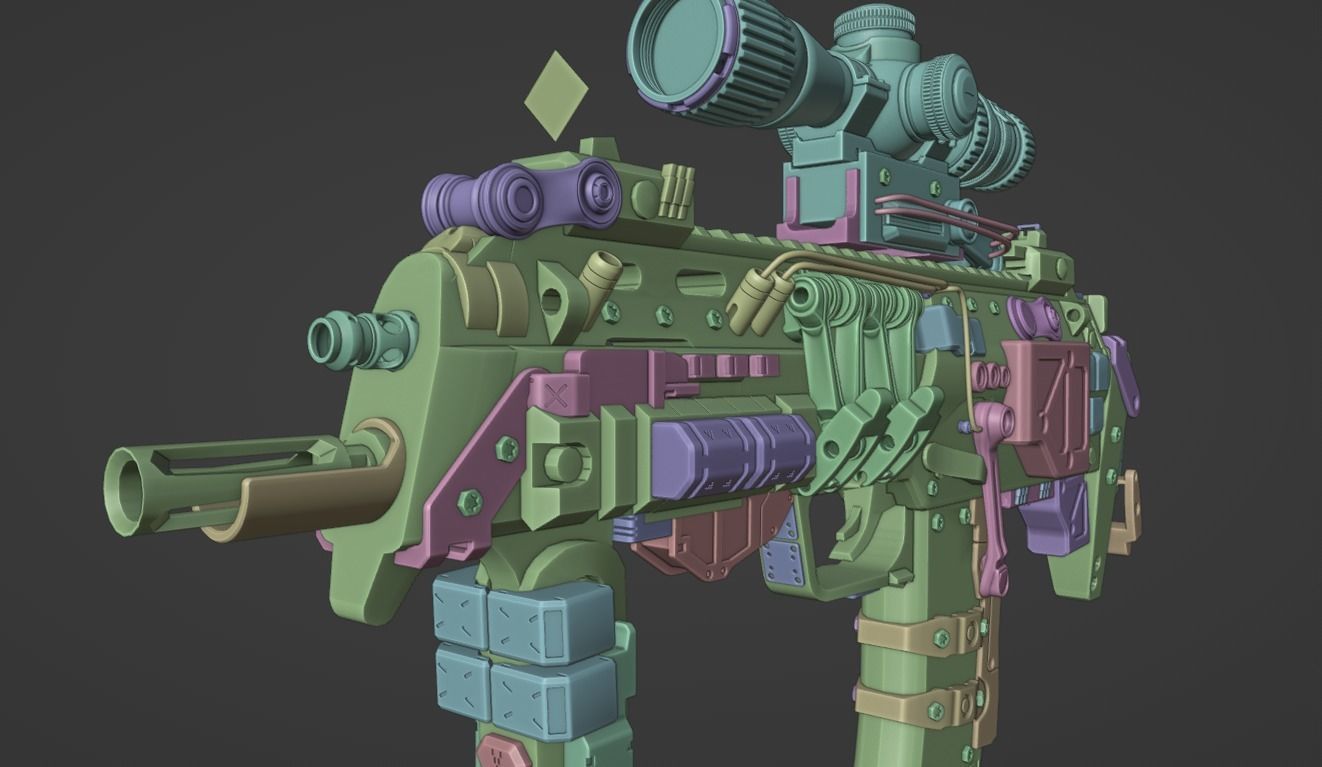 Glass Gun - 31MAR21 by DSZarts 3D model | CGTrader