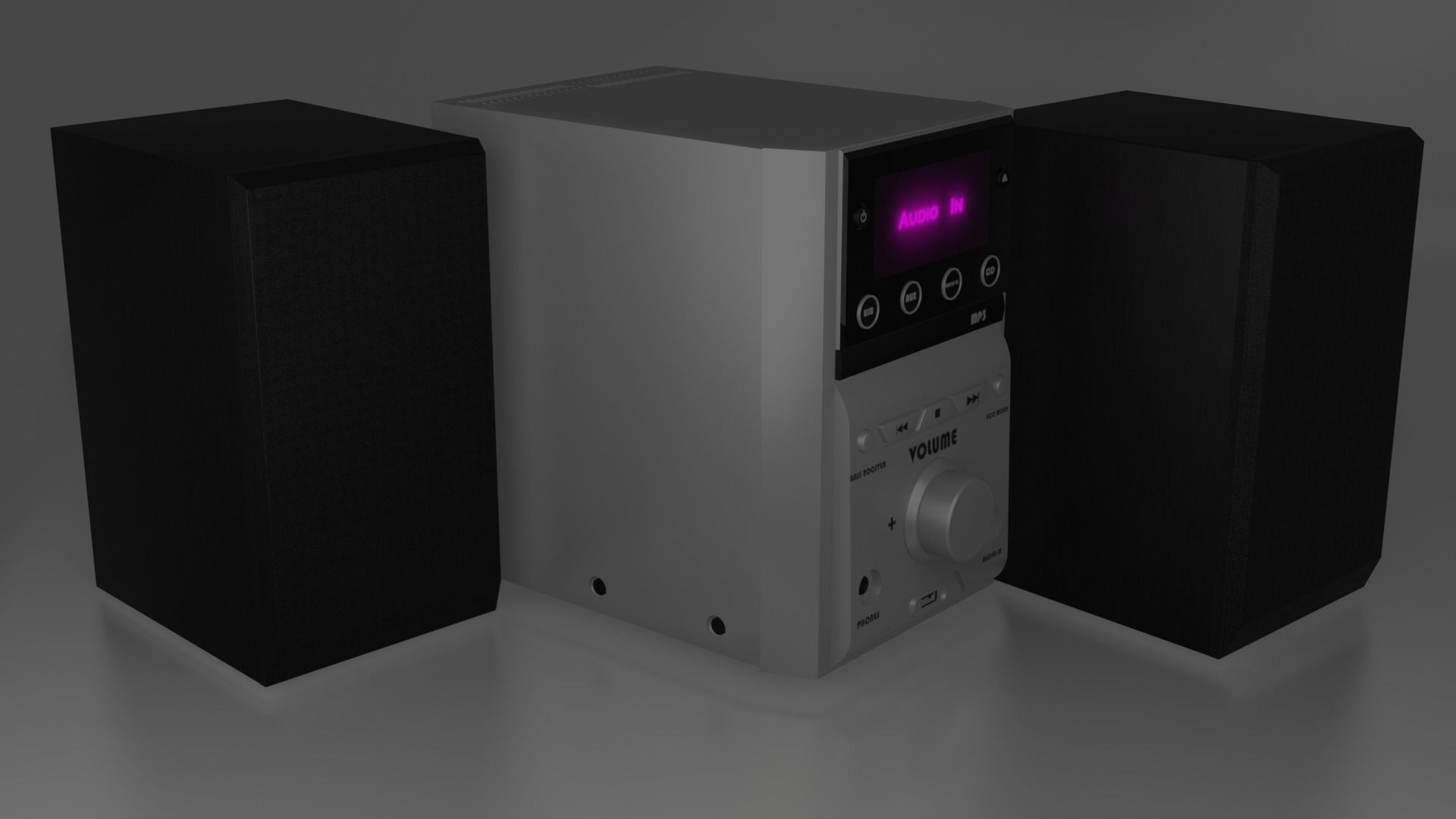 3D model AudioBox speaker system VR / AR / low-poly | CGTrader