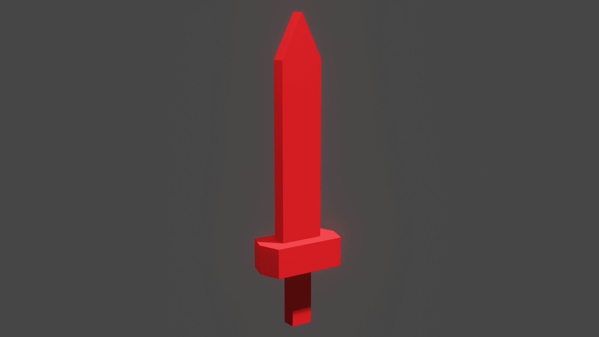 3D model Low-poly Sword VR / AR / low-poly | CGTrader