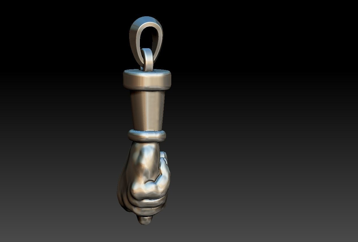 Fig Hand Sign 3D model 3D printable | CGTrader