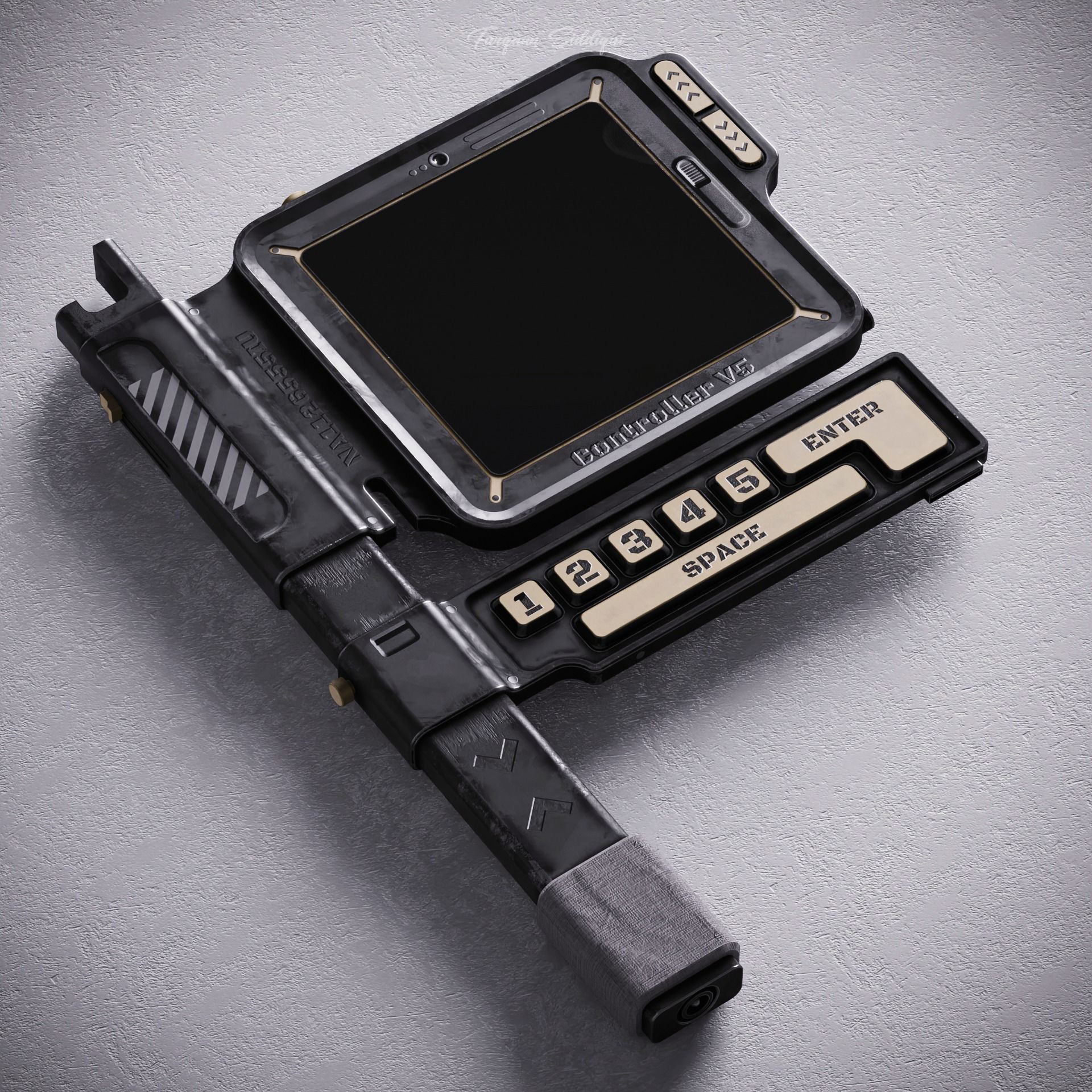 3D model Sci-Fi Controller V5 VR / AR / low-poly | CGTrader