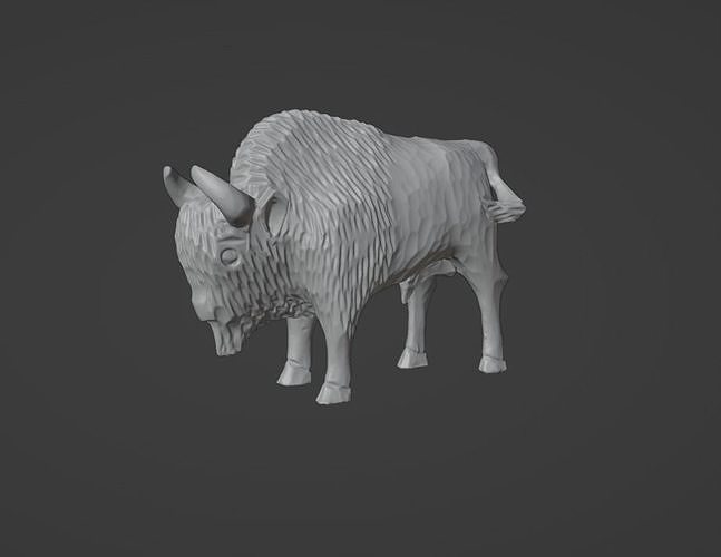 Bison Wisent 3D model 3D printable | CGTrader