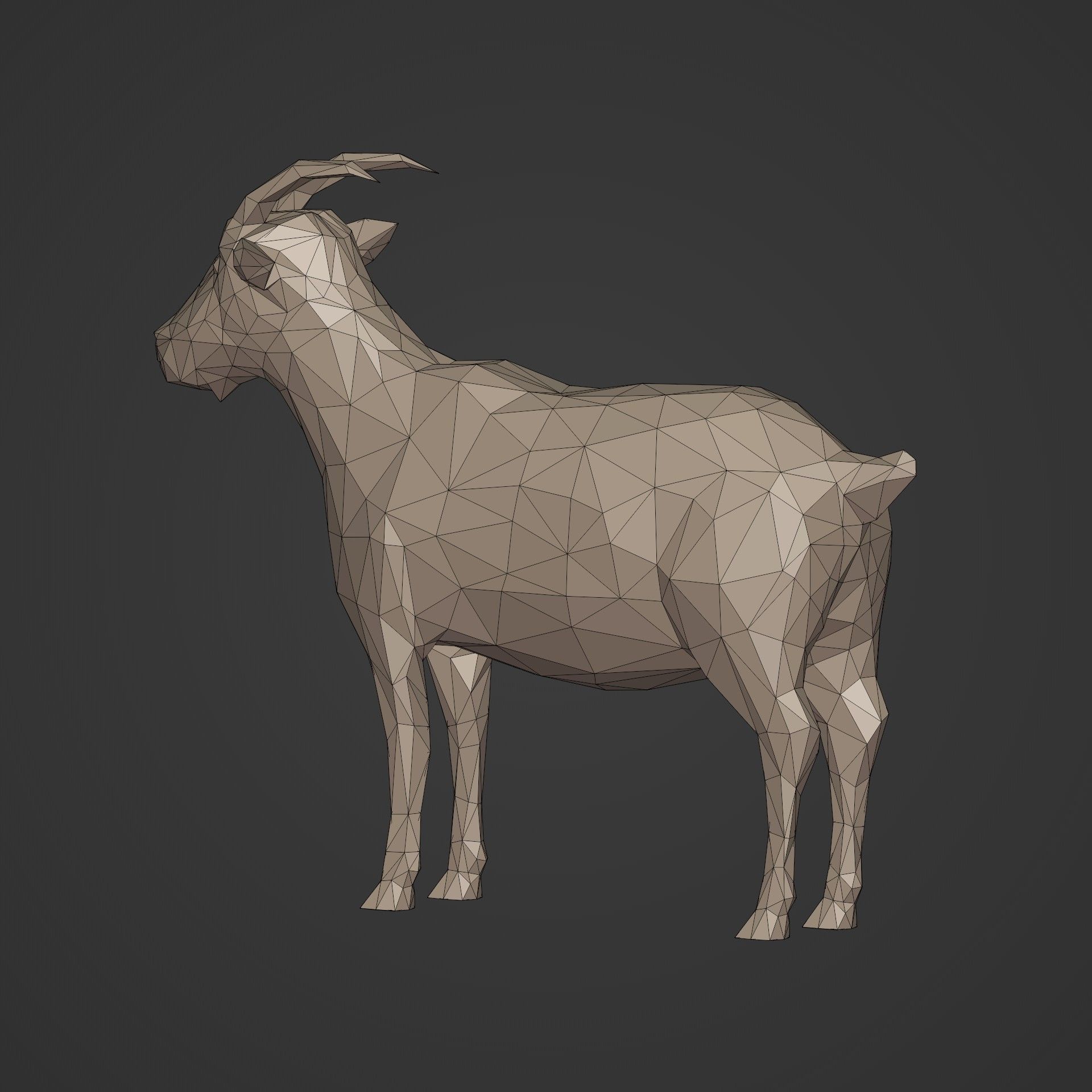 3D model LowPoly Goat VR / AR / low-poly | CGTrader