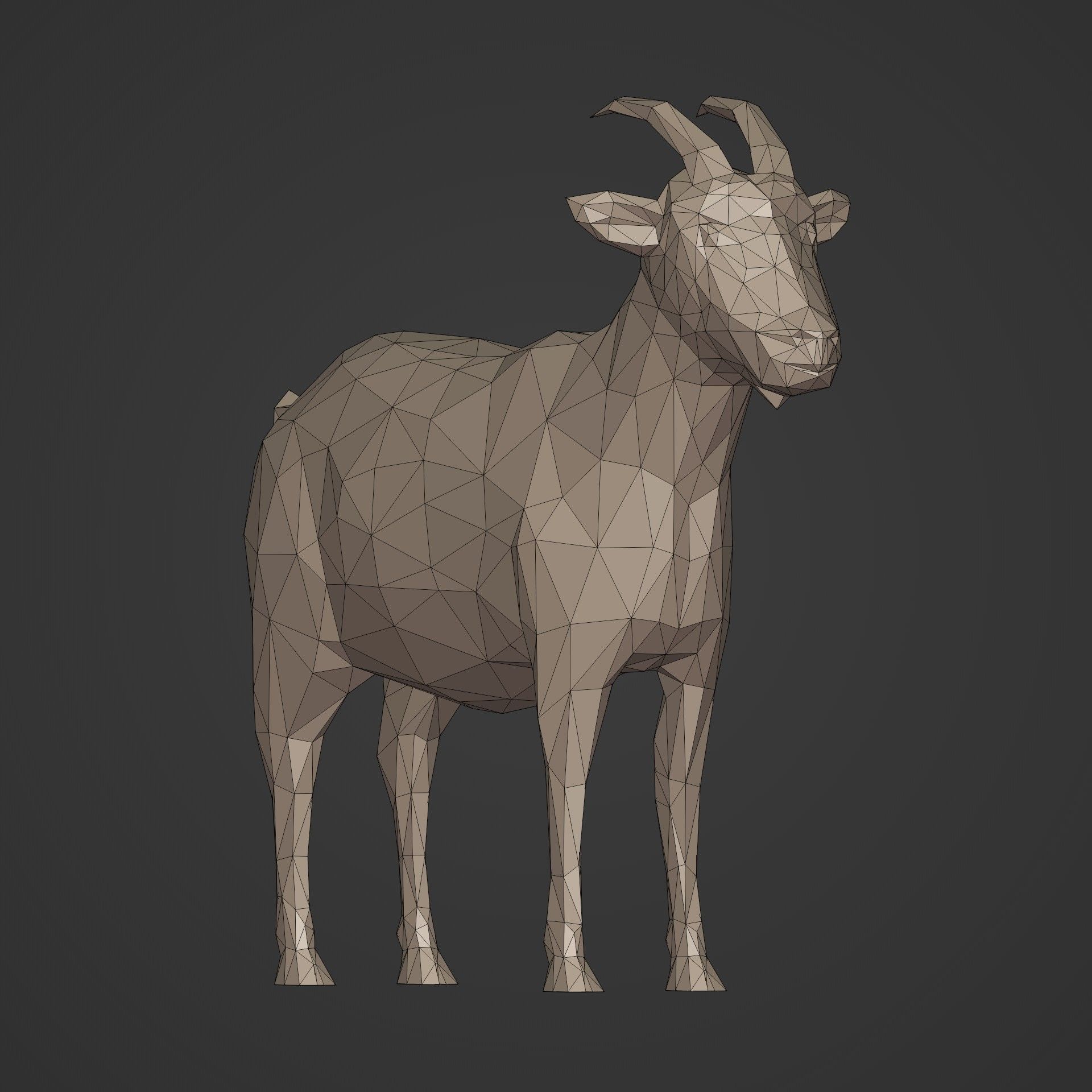 3D model LowPoly Goat VR / AR / low-poly | CGTrader