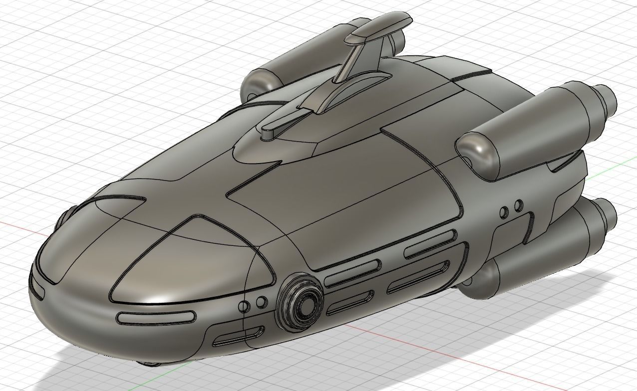 Aurora-Subnautica submarine 3D model 3D printable | CGTrader