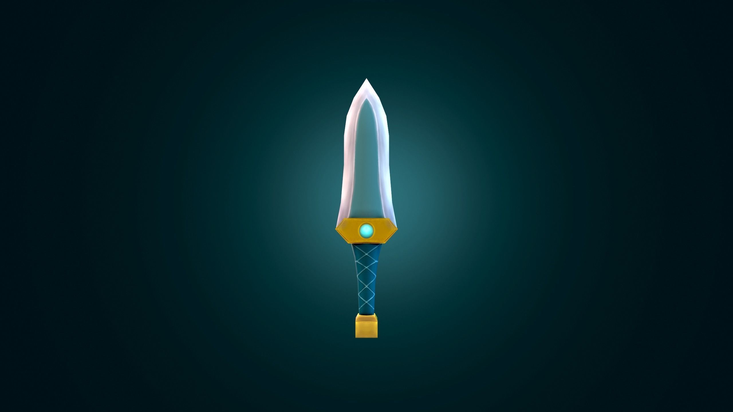 3D model Stylized Dagger - Handpainted RPG Low-Poly Game Ready 3D model ...