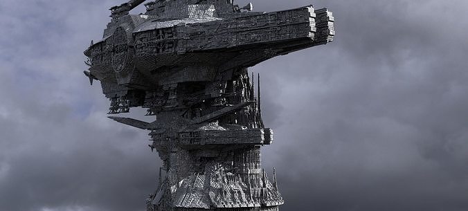 Moon Space station ring division Kit bash 3 3D model | CGTrader