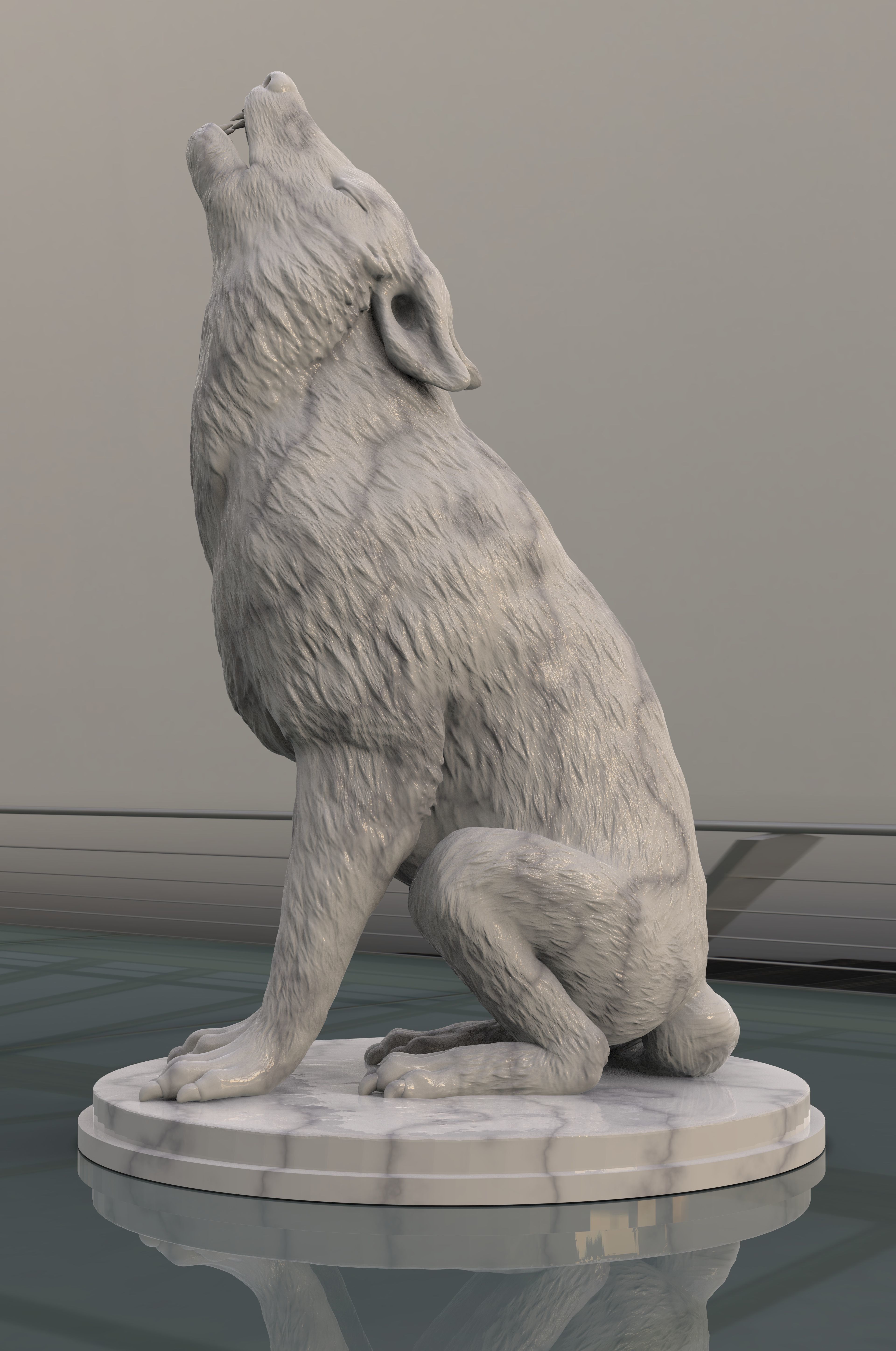 alpha wolf 3D model | CGTrader