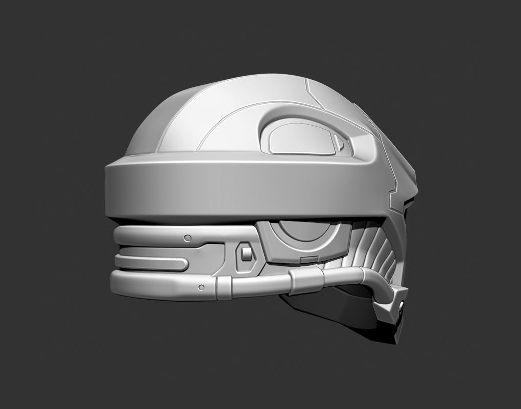 Recon scifi Helmet Highpoly 3D model | CGTrader