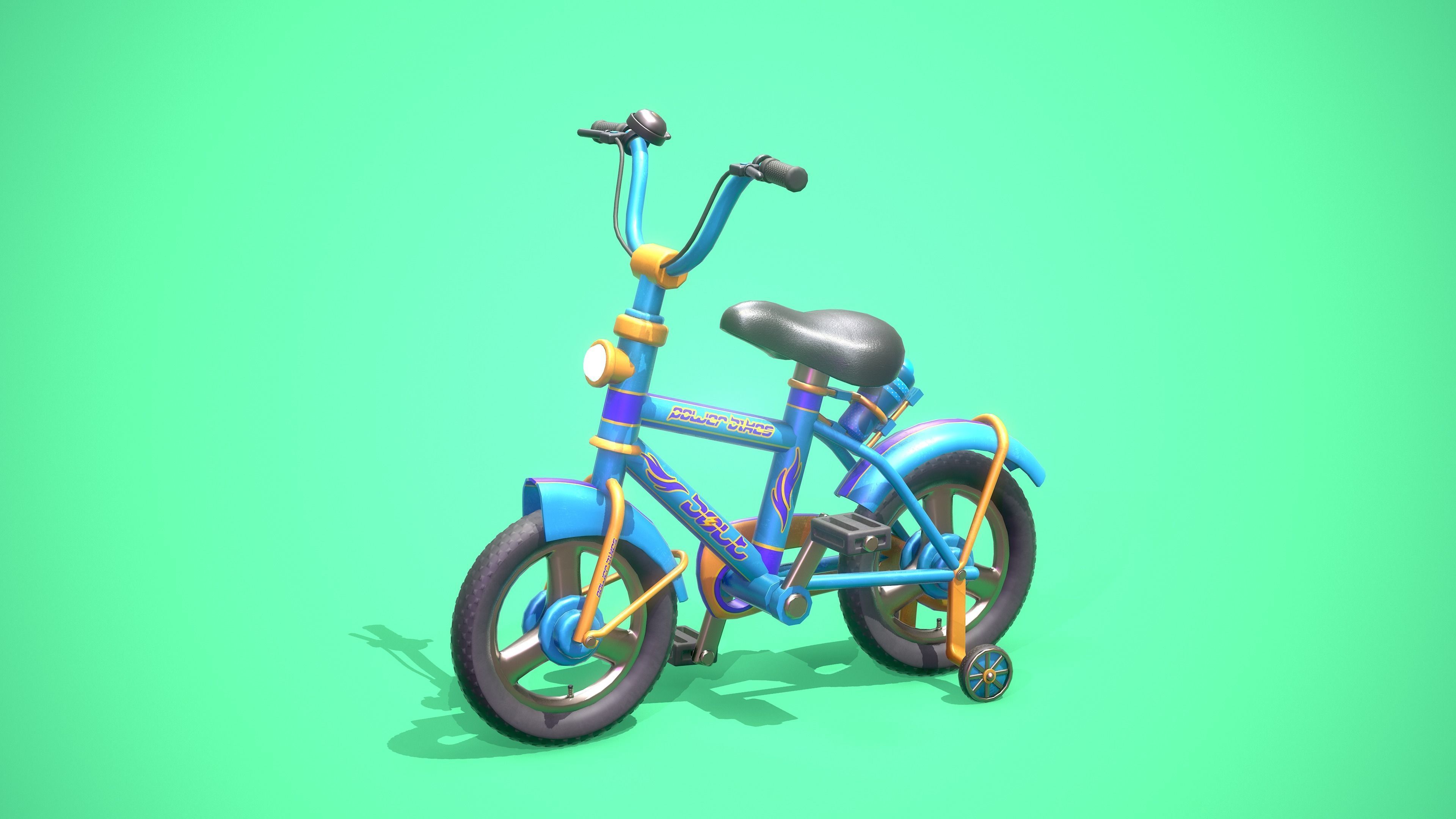 3D Model Collection Low Poly Cartoony Bicycle Pack for Ar Vr and Games ...