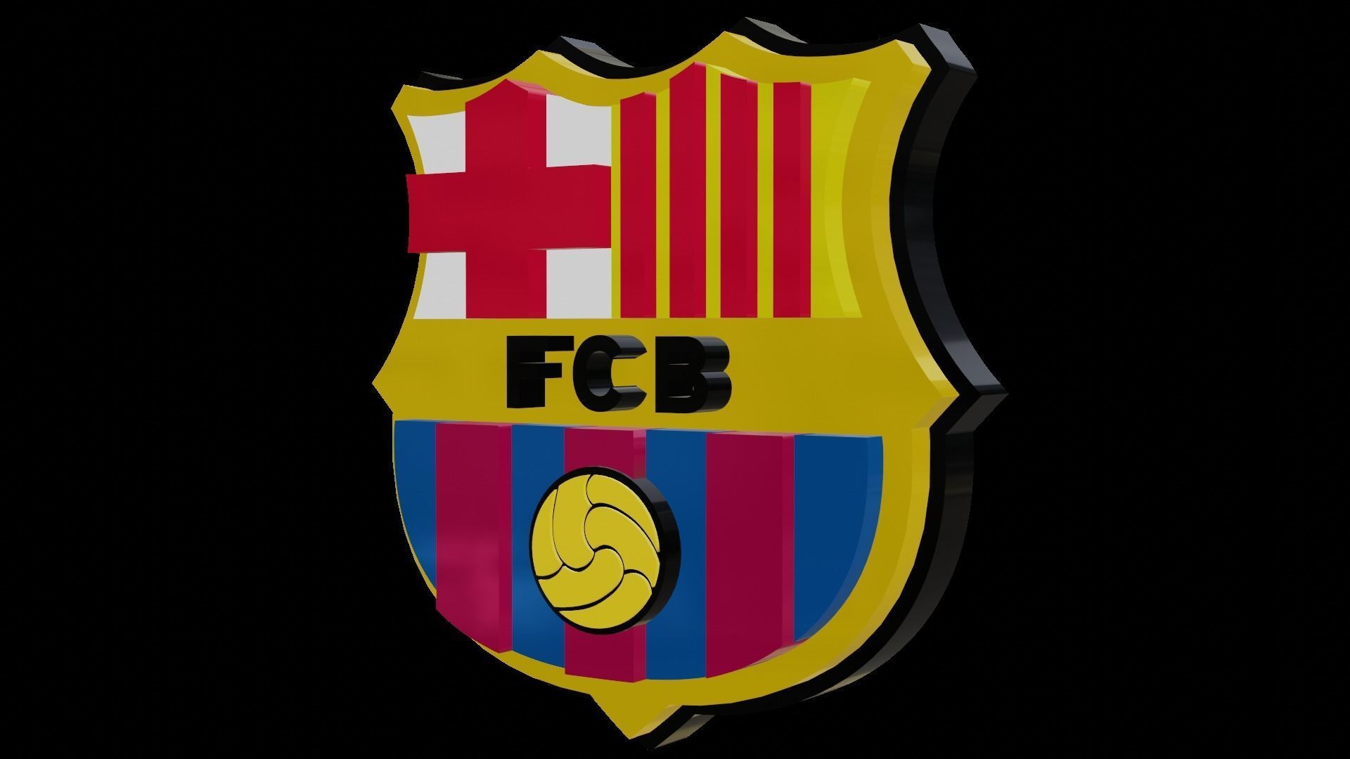 Barcelona Logo 3D 3D model | CGTrader