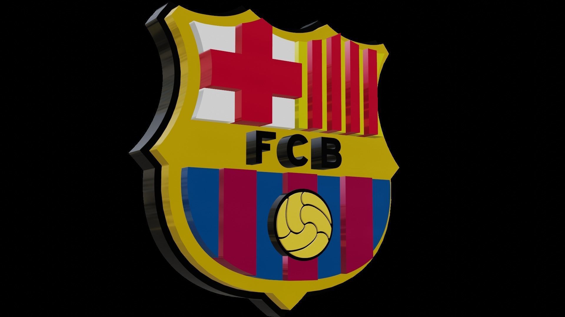 Barcelona Logo 3D 3D model | CGTrader