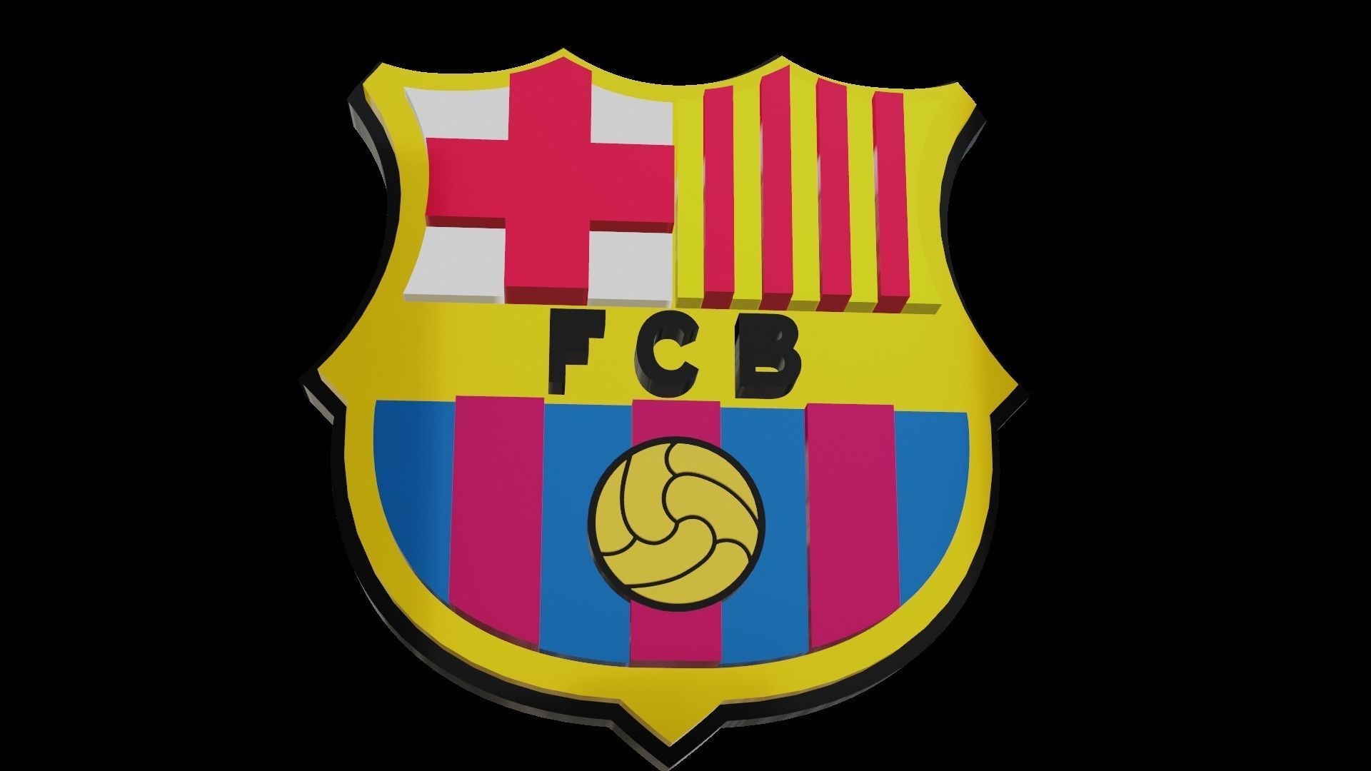 Barcelona Logo 3D 3D model | CGTrader