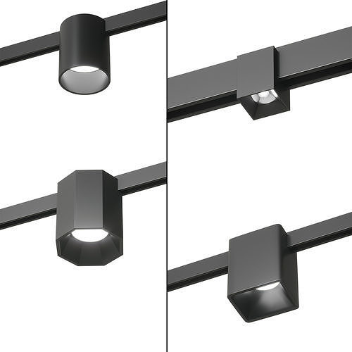 light set 4 models 3D model | CGTrader