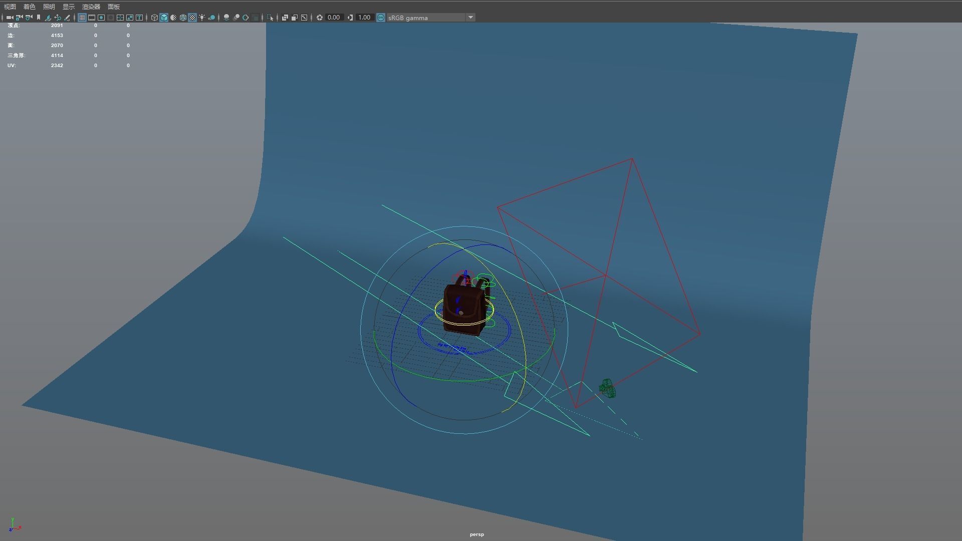 Cartoon backpack child character Shoulders bag luggage rig 3D model ...