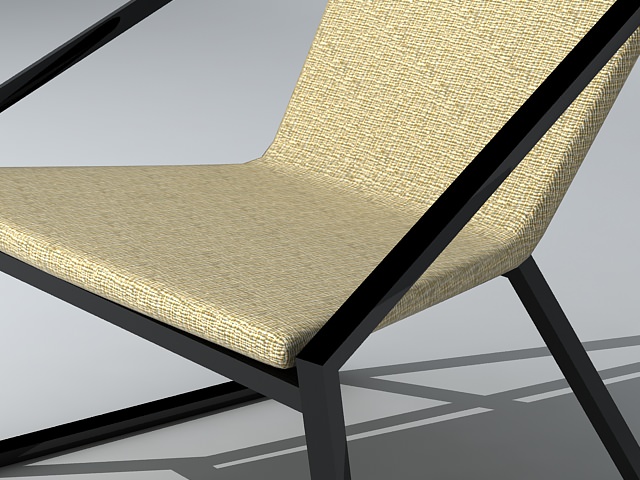 Chair with frame and fabric free 3D model | CGTrader