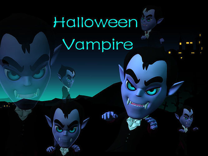 3D model Halloween Vampire VR / AR / low-poly | CGTrader