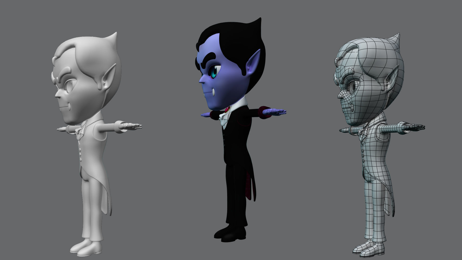 3D model Halloween Vampire VR / AR / low-poly | CGTrader